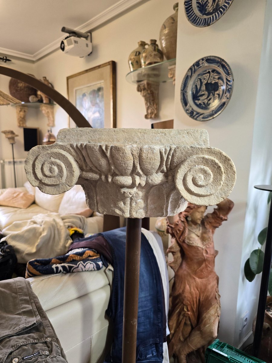 Romanesque Decorative Capital in Terracotta, 1950s for sale at Pamono