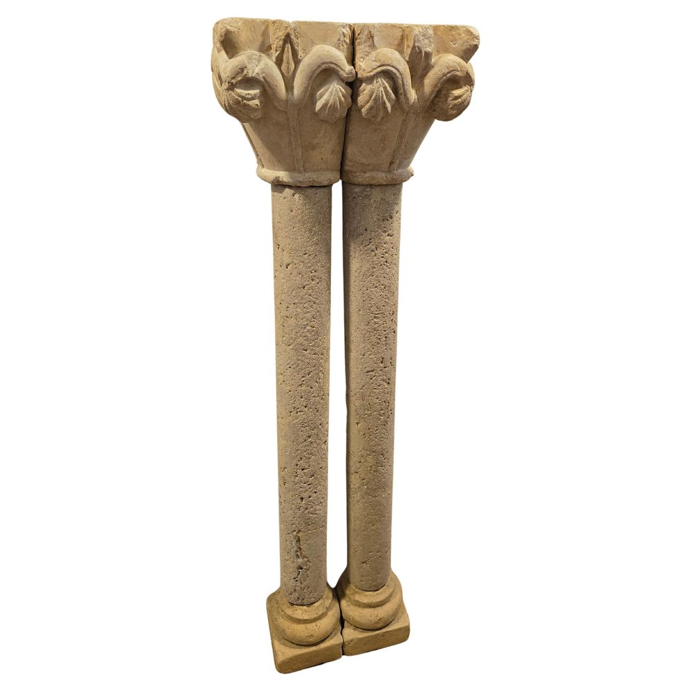 Romanesque Decorative Columns in Terracotta, 1950s for sale at Pamono