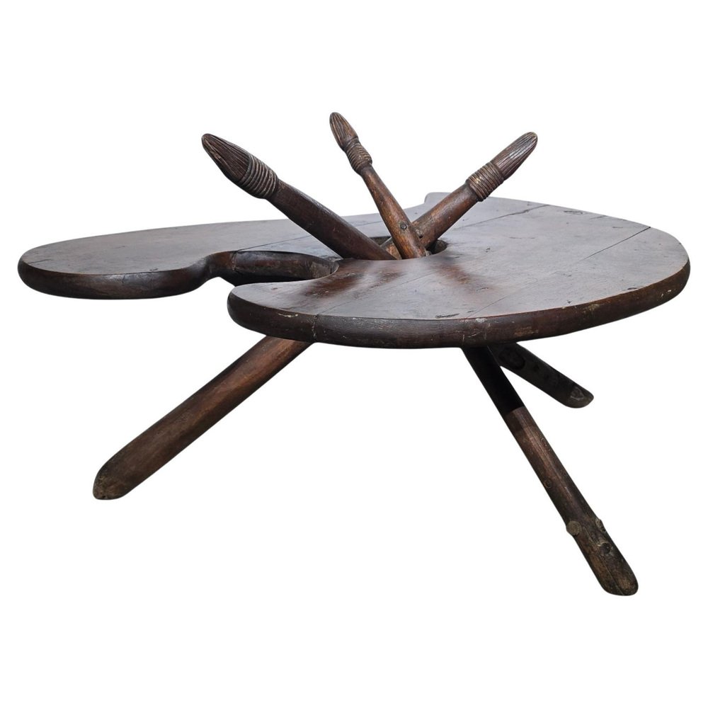 19th-Century French Painters Palette Table, 1850s for sale at Pamono