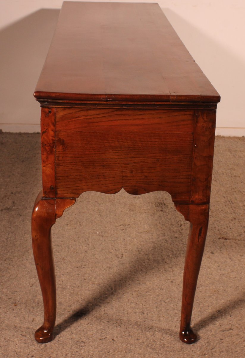 Large Antique Oak Console Table for sale at Pamono