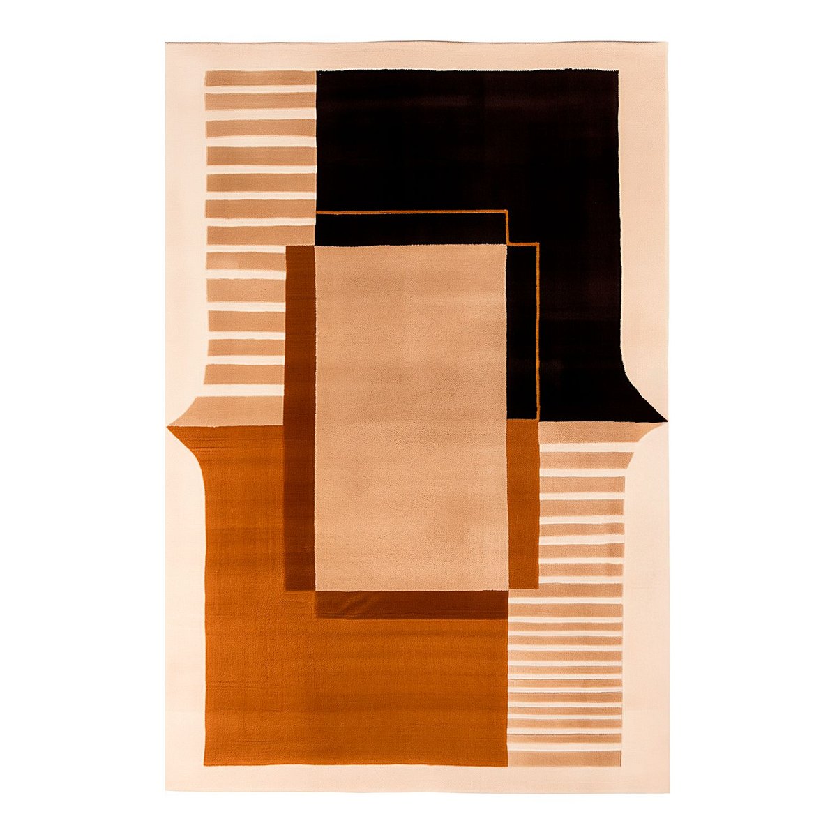 Almond Modern Rectangular Rug by Tapis Studio for Hommés Studio for ...