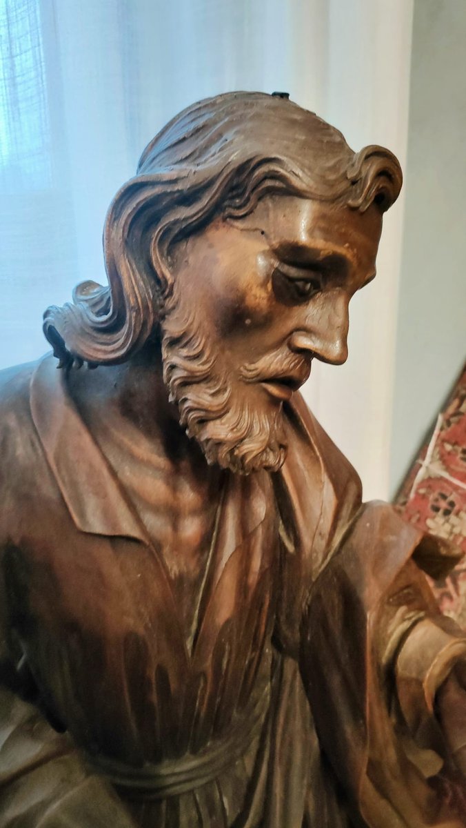Italian Artist, Statue of Saint Joseph, 1750, Walnut for sale at Pamono