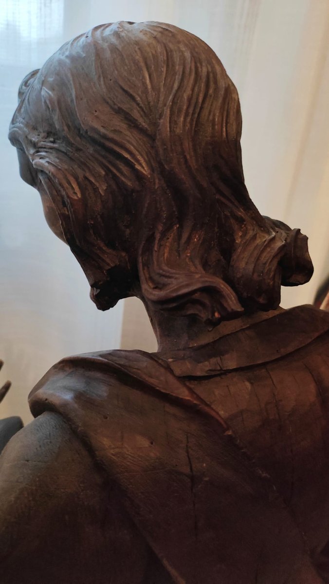 Italian Artist, Statue of Saint Joseph, 1750, Walnut for sale at Pamono