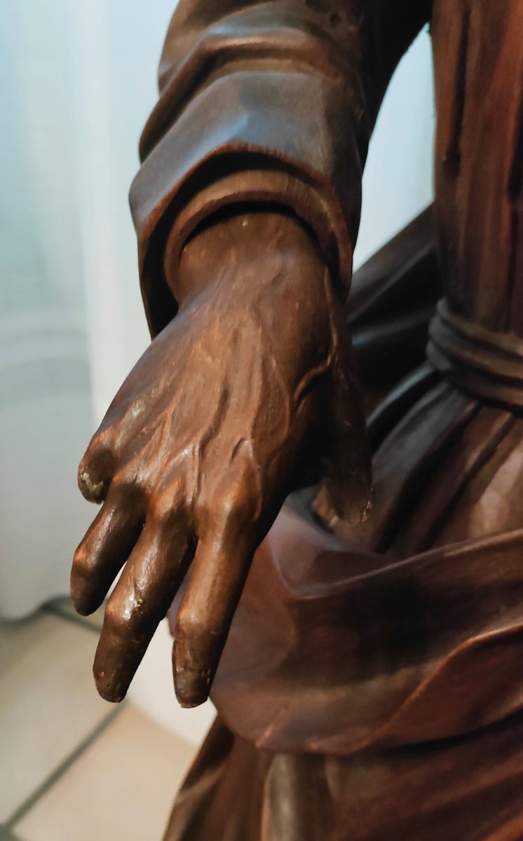 Italian Artist, Statue of Saint Joseph, 1750, Walnut for sale at Pamono