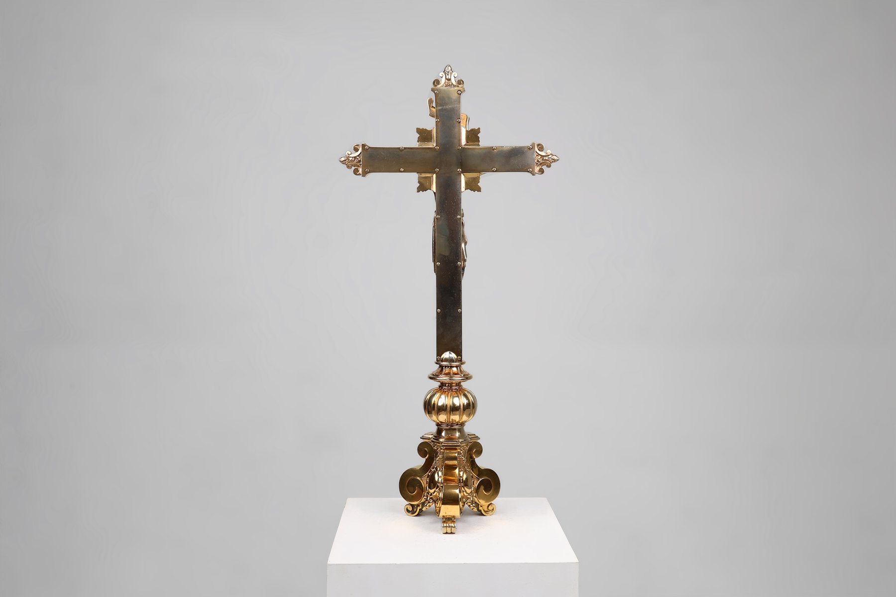 Neo-Gothic Crucifix with Polished Copper Corpus, France, 1850s for sale ...