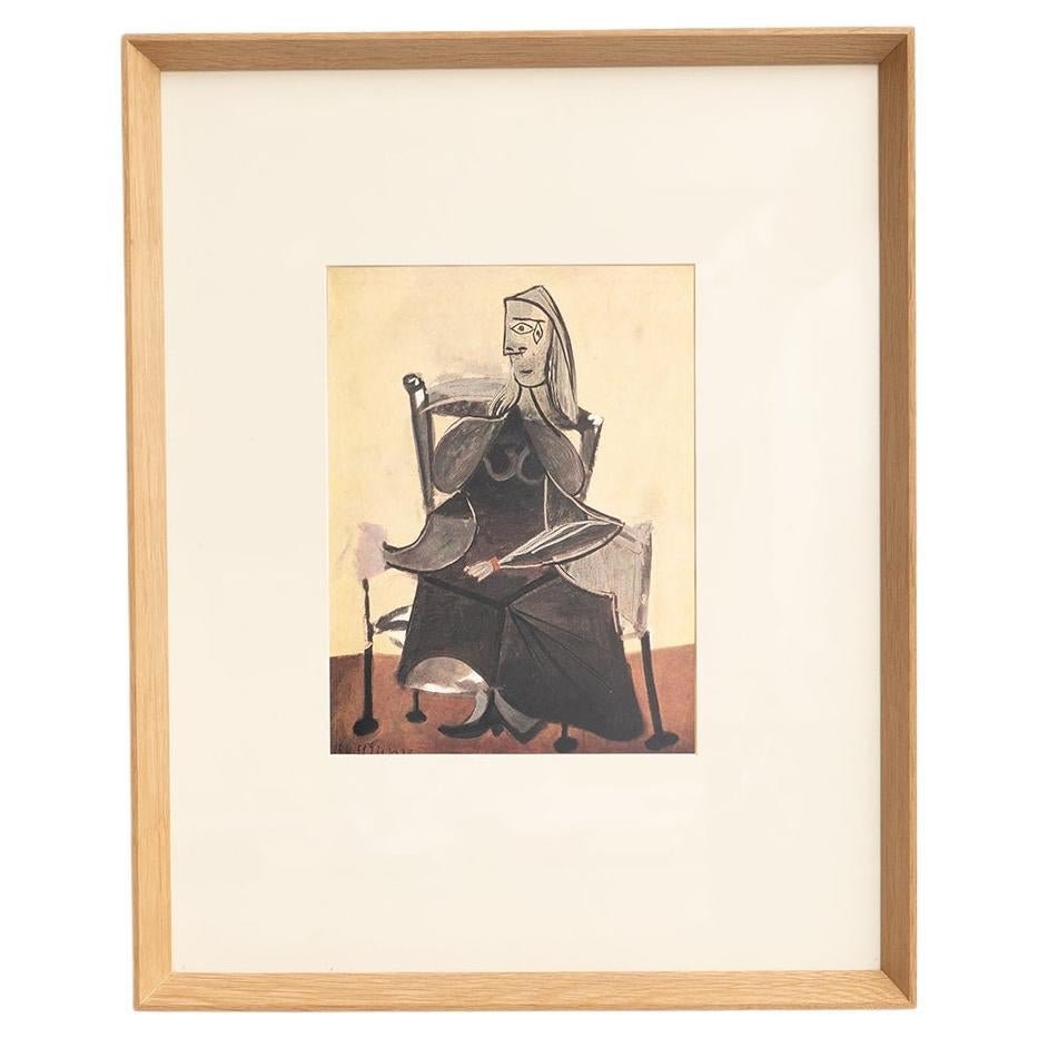 Pablo Picasso, Figurative Composition, Color Print, 1943, Framed for ...