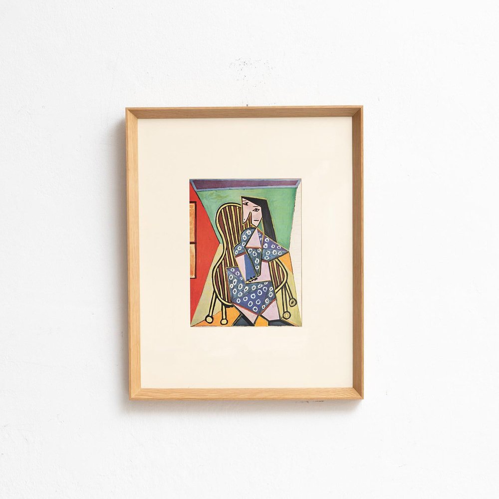 Pablo Picasso, Figurative Composition, Color Print, 1943, Framed for ...
