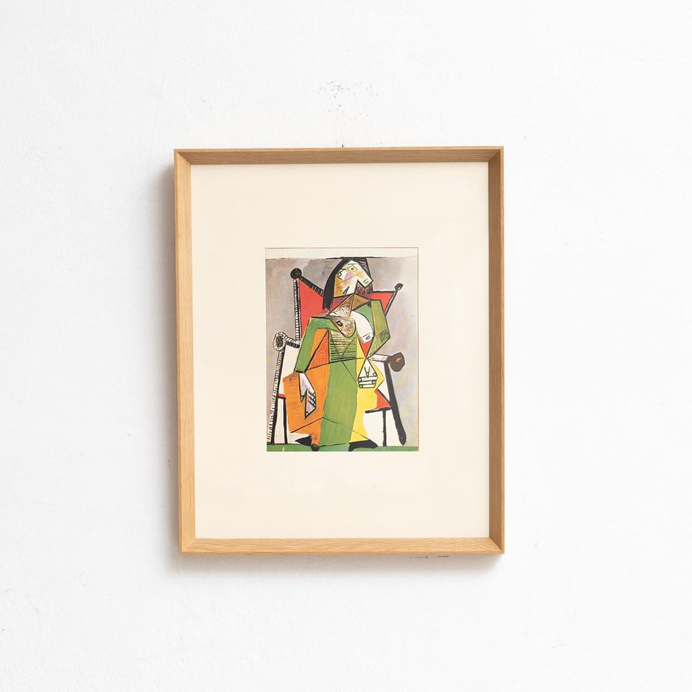 Pablo Picasso, Figurative Composition, Color Print, 1943, Framed for ...