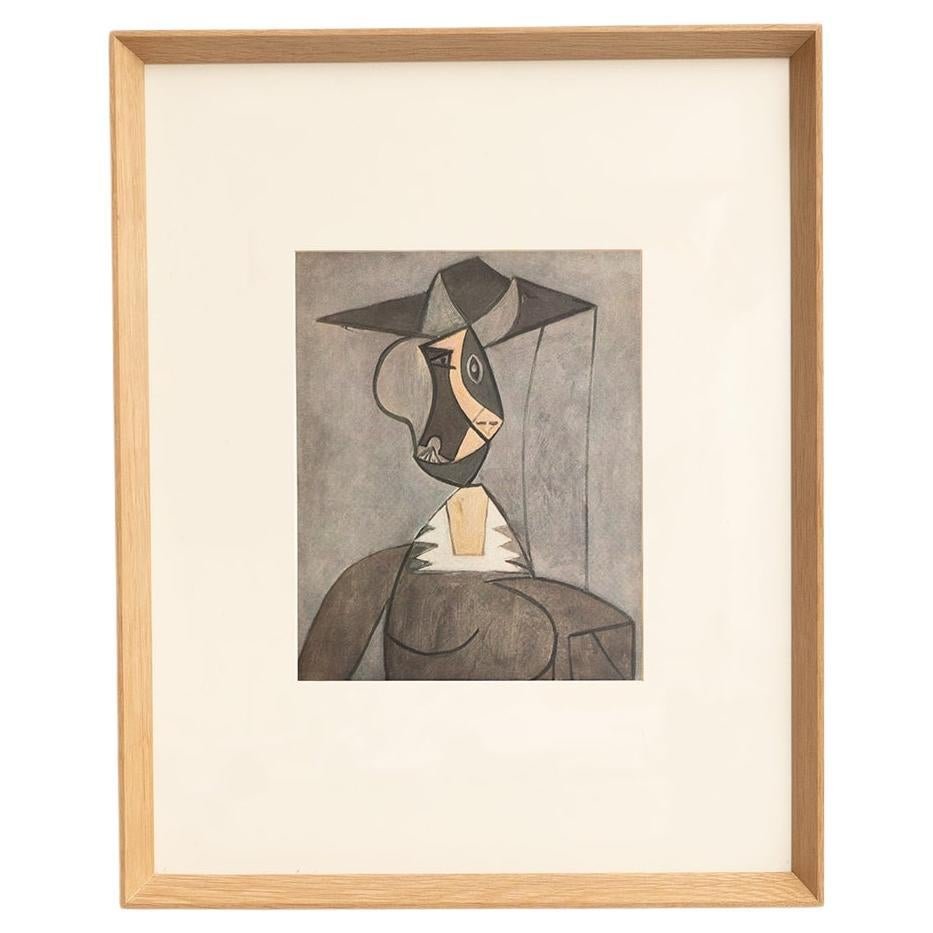 Pablo Picasso, Figurative Composition, Color Print, 1943, Framed for ...