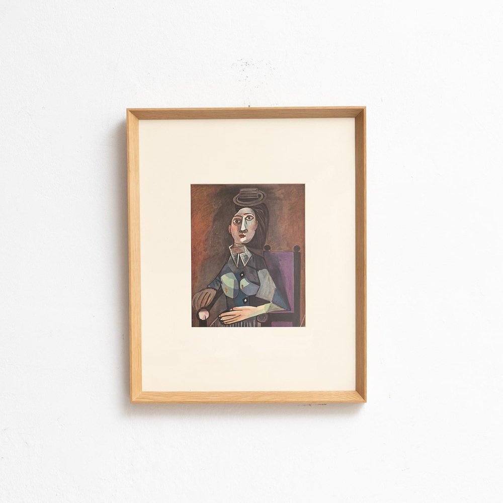 Pablo Picasso, Figurative Composition, Color Print, 1943, Framed for ...