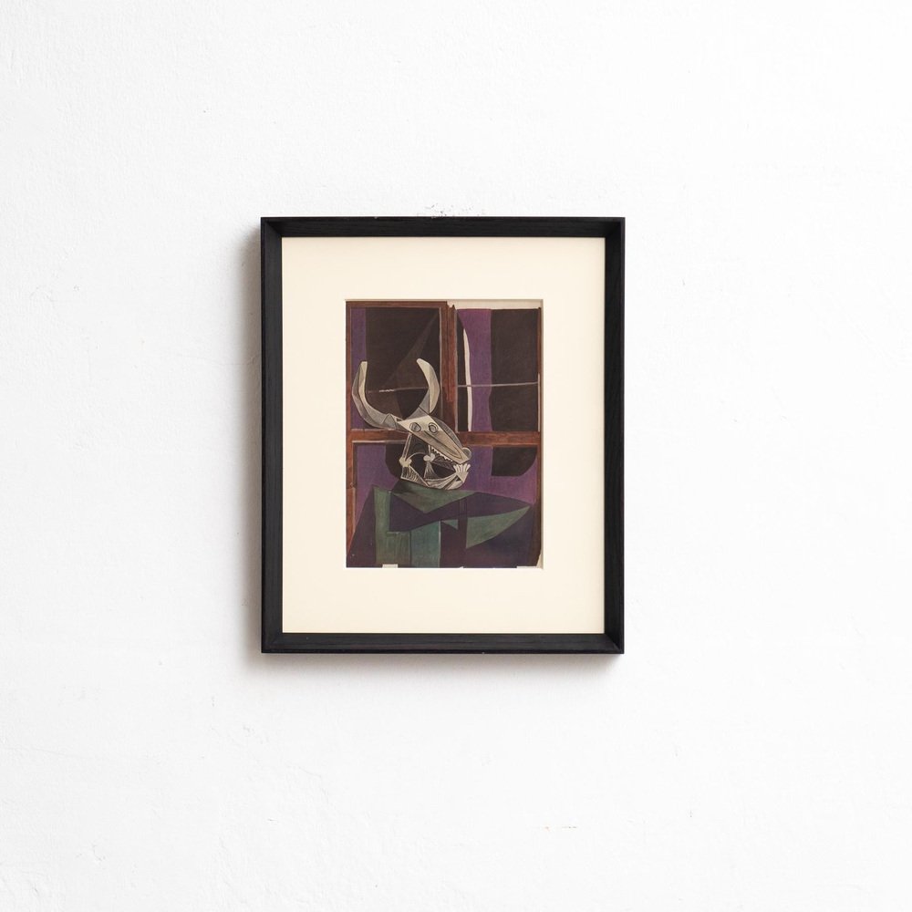 Pablo Picasso, Figurative Composition, Color Print, 1943, Framed for ...