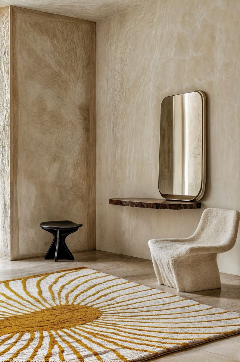 Ginger Modern Rectangular Rug by Tapis Studio for Hommés Studio for ...