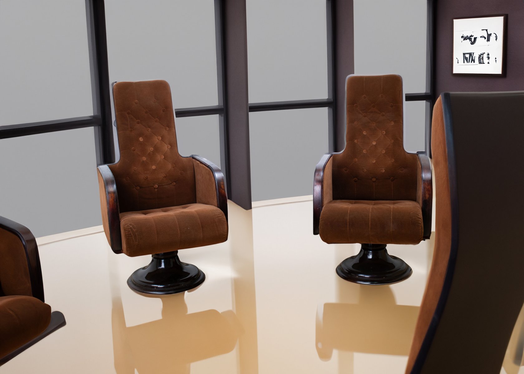 Set of Mid-Century Conference Chairs, 1960s for sale at Pamono