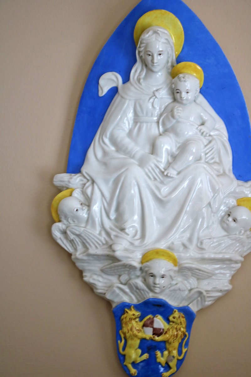 Relief of Madonna with Angels, 1860, Porcelain for sale at Pamono