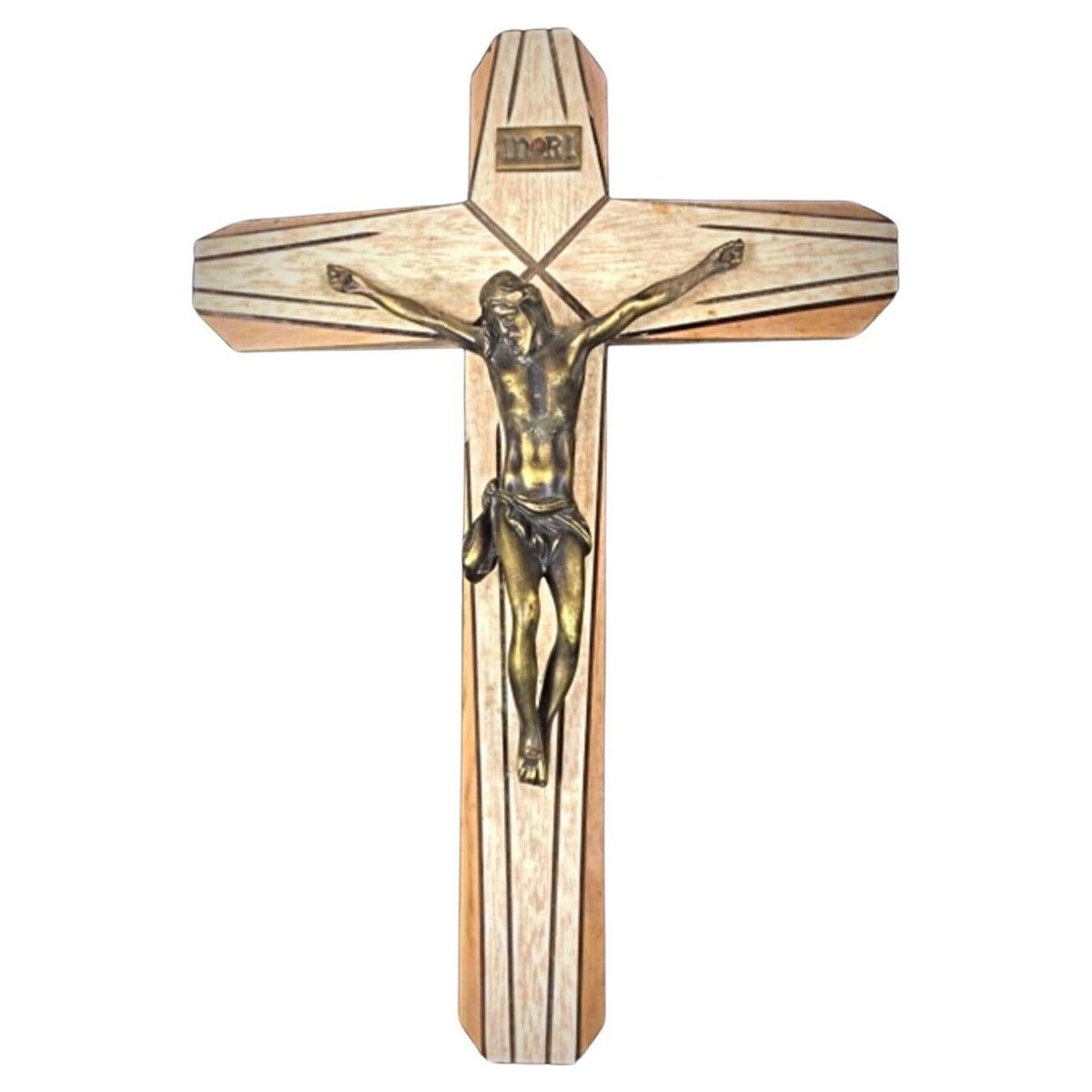 Vintage Wooden Crucifix with Christ in Régule Christian Symbolism ...