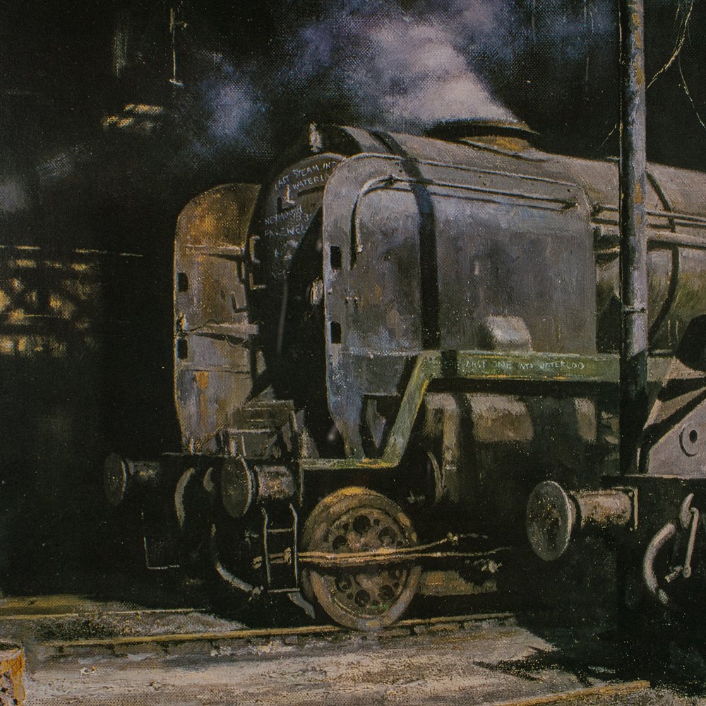 David Shepherd, Steam Locomotive, 1990s, Print for sale at Pamono
