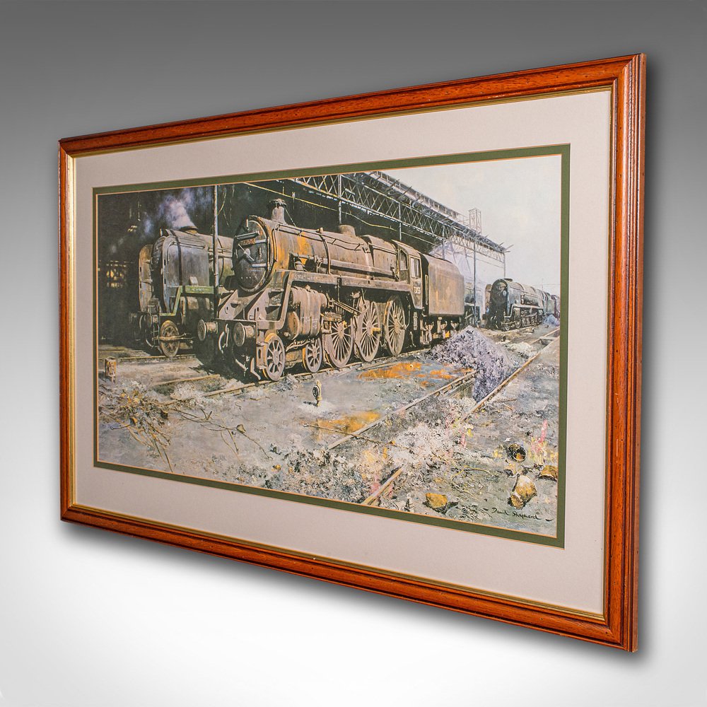 David Shepherd, Steam Locomotive, 1990s, Print for sale at Pamono