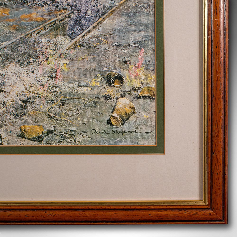David Shepherd, Steam Locomotive, 1990s, Print for sale at Pamono