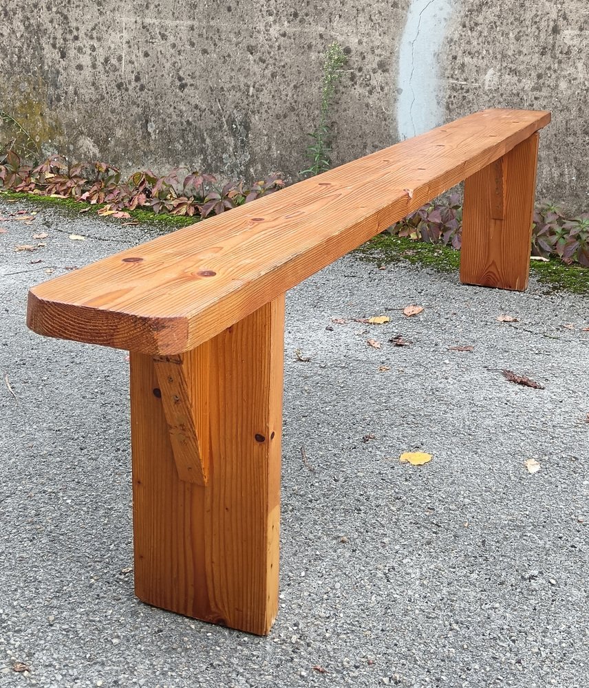 Minimalist Pine Bench for sale at Pamono