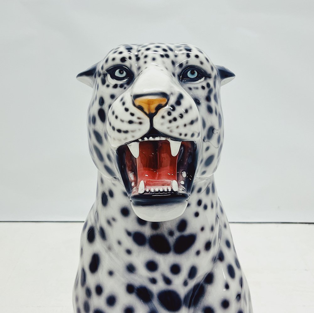 Snowleopard in Ceramic from Ceramiche Boxer for sale at Pamono