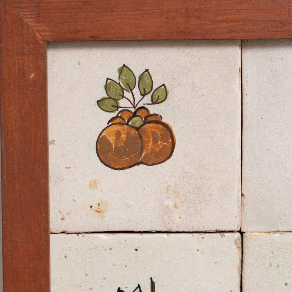 Early 20th Century Hand-Painted Catalan Tile Set, Set of 4 for sale at ...