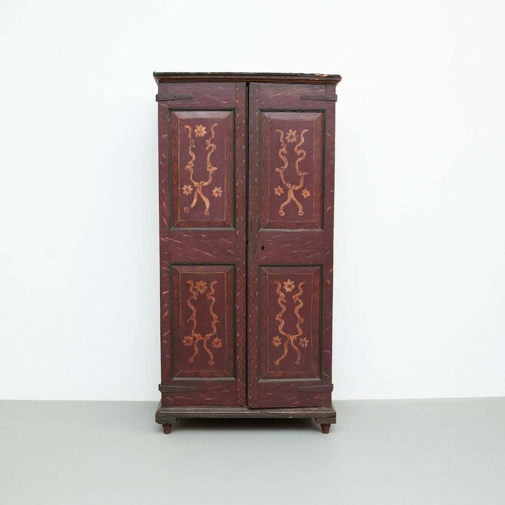 Traditional Spanish Polychrome Wardrobe, 1930s for sale at Pamono