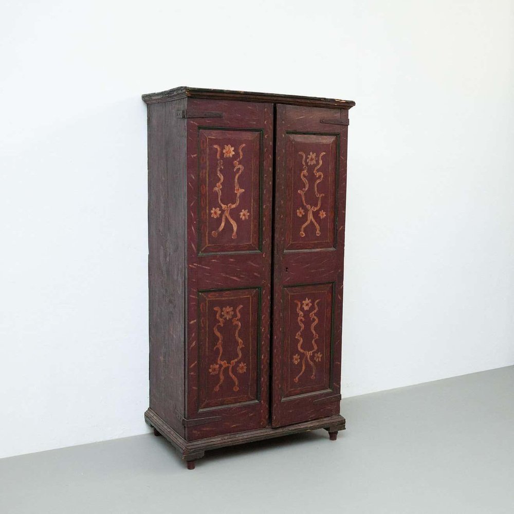 Traditional Spanish Polychrome Wardrobe, 1930s for sale at Pamono