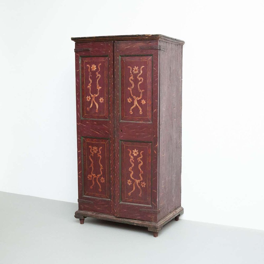 Traditional Spanish Polychrome Wardrobe, 1930s for sale at Pamono
