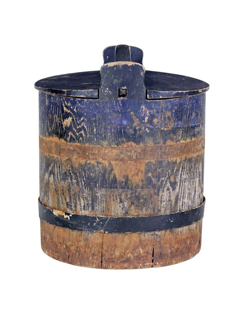 Mid-19th Century Swedish Rustic Pine Storage Container for sale at Pamono