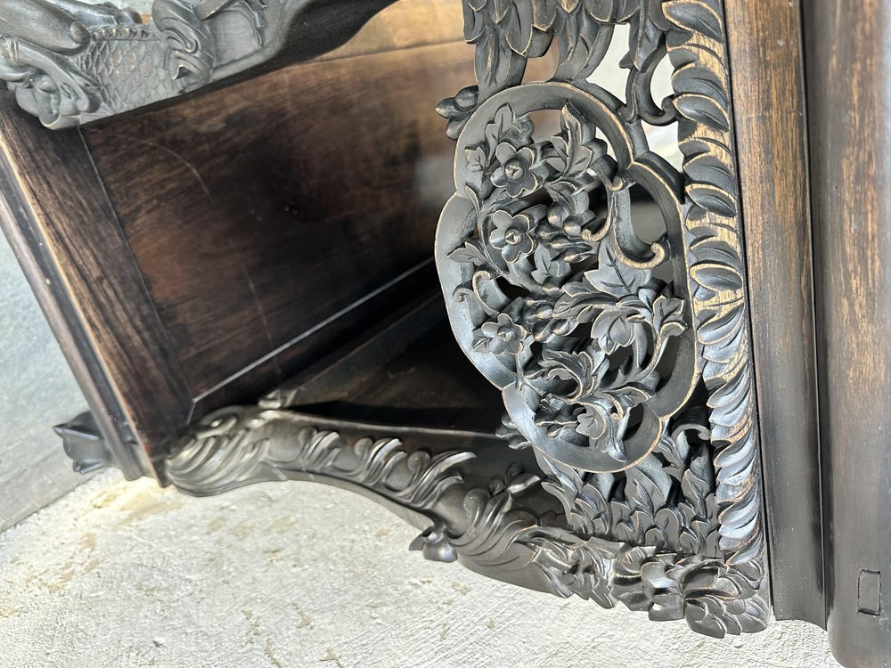 Antique 19th Century Qing Dynasty Hand Carved Console, China, 1860 for ...