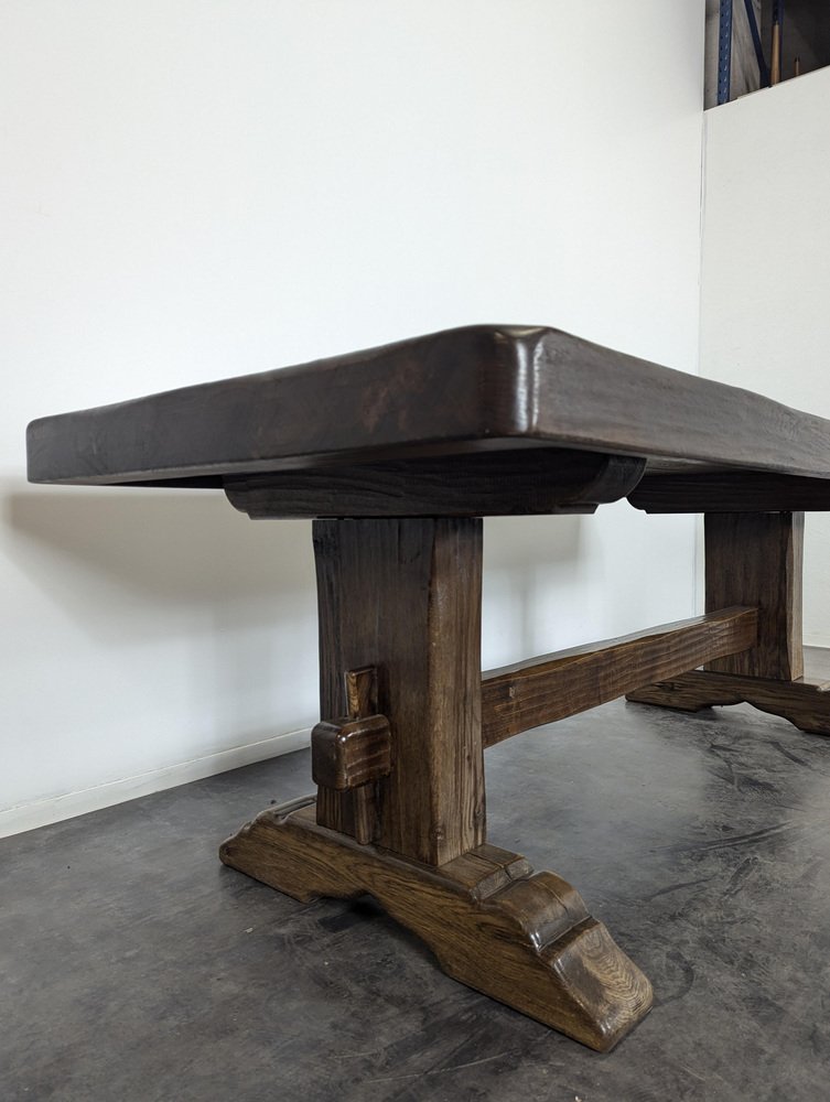 Oak Wood Monastery Table for sale at Pamono