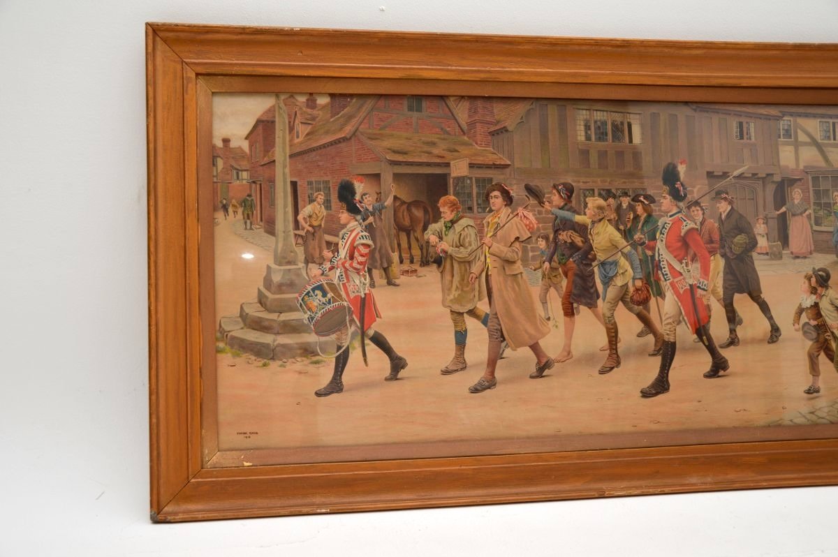 Frank Dadd, Soldiers, 1914, Watercolor for sale at Pamono