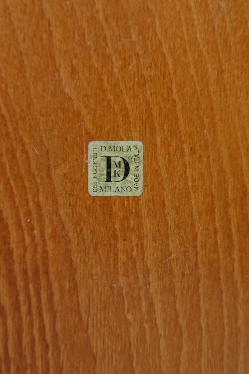 Italian Wooden and Leather Box by Ingo Knuth for DNK Daniela Mola, 1970 ...