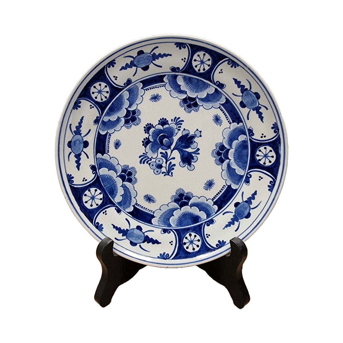 Dutch Ceramic Wall Plate from De Porceleyne Fles, 1978 for sale at Pamono