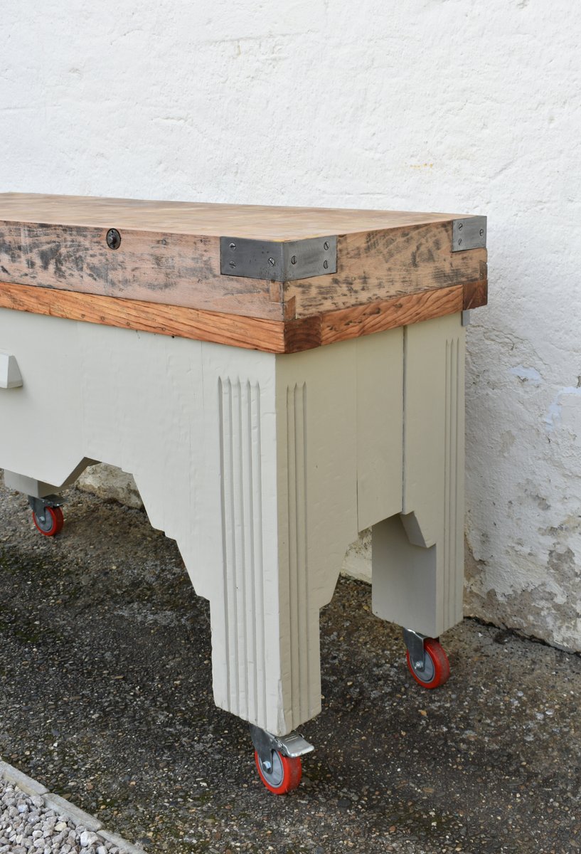 French Art Deco Butchers Block, 1920s for sale at Pamono