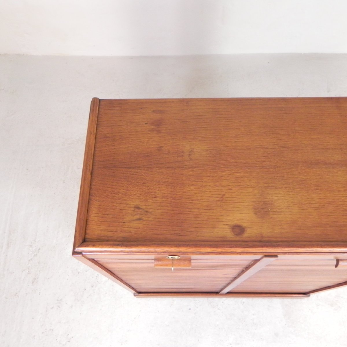 Oak Roller Shutter Box, 1950s for sale at Pamono