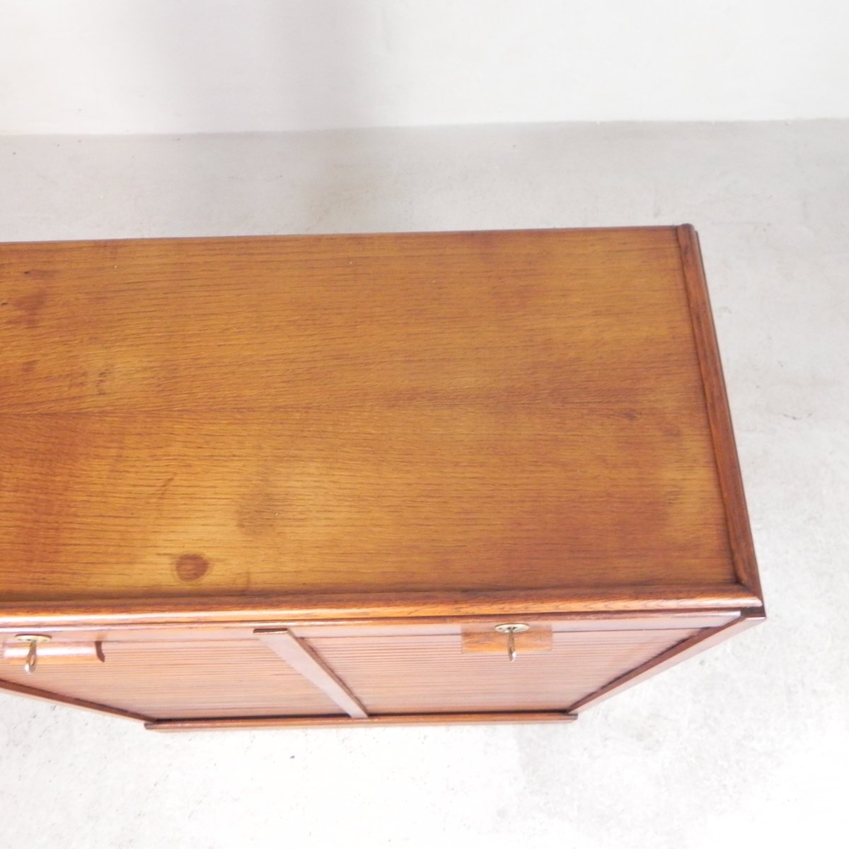 Oak Roller Shutter Box, 1950s for sale at Pamono