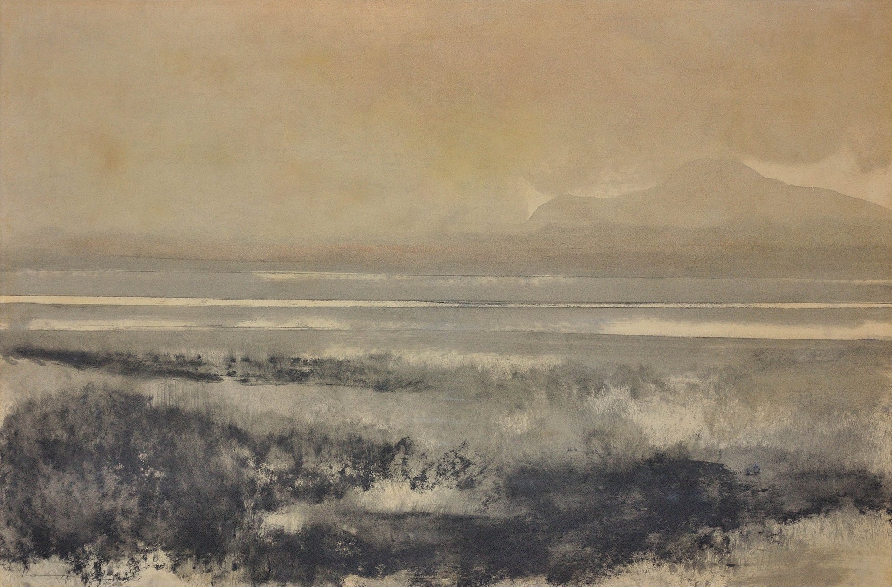 Roger Cecil, Llangorse Lake, Brecon Beacons, Wales, Watercolour ...