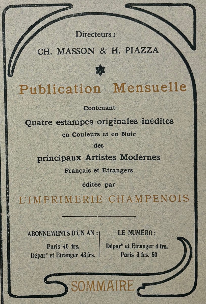 Alphonse Mucha, Cover for l'Estampe Moderne, February 1899, Lithograph ...