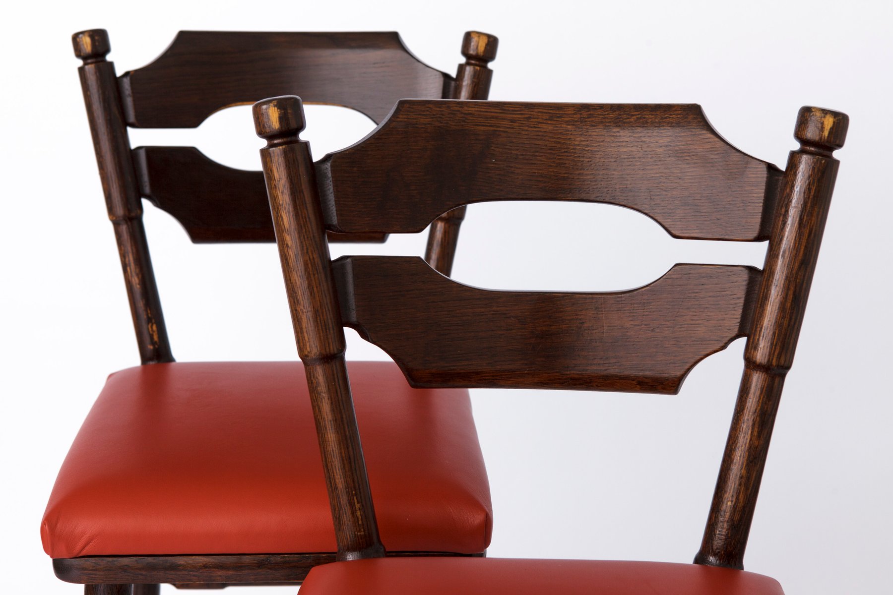 Set of Vintage German Bar Stools, 1980s for sale at Pamono