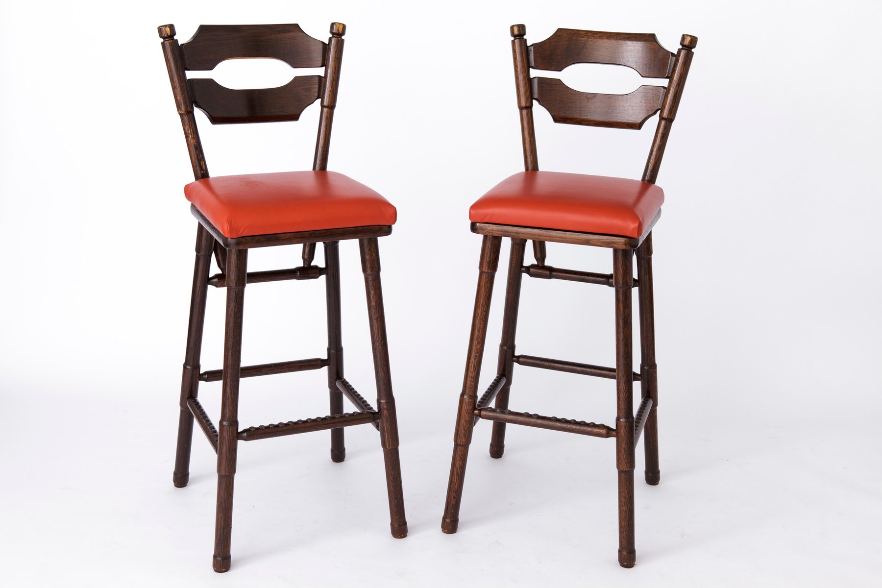 Set of Vintage German Bar Stools, 1980s for sale at Pamono