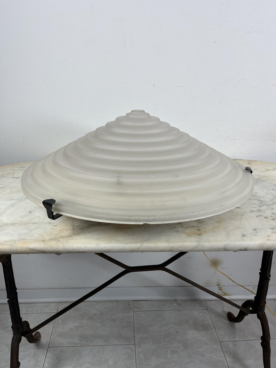 Large Italian Double Neon Ceiling Light, 1970s for sale at Pamono