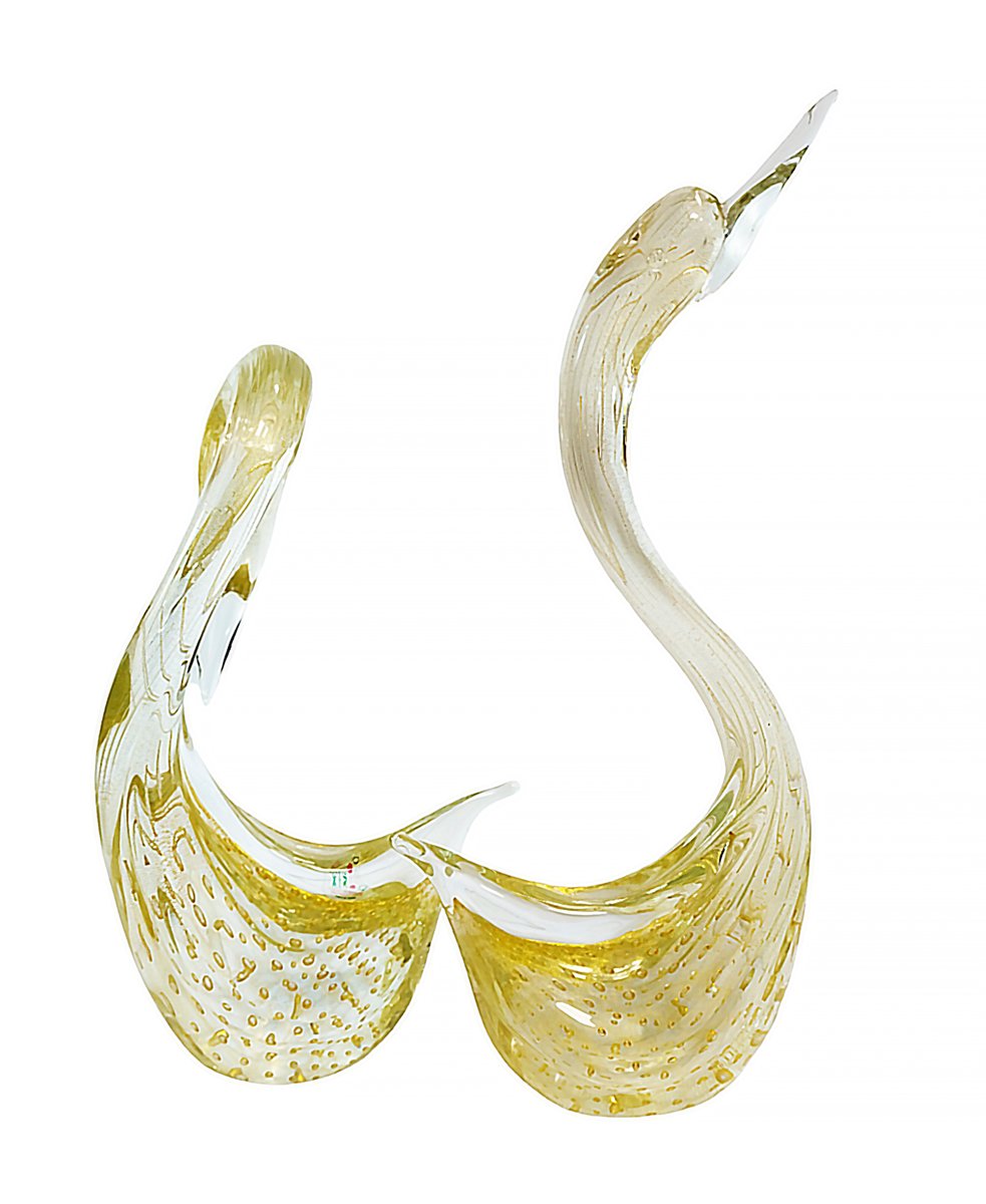 Italian Handmade Murano Glass Birds/Swans Sculptures, 1980s, Set of 2 ...