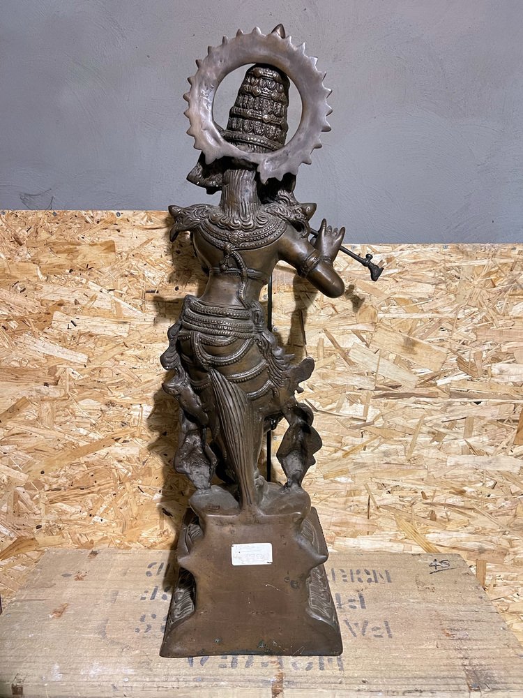 Bronze Gopal Krishna Statue with Flute Avatar of Lord Vishnu for sale ...