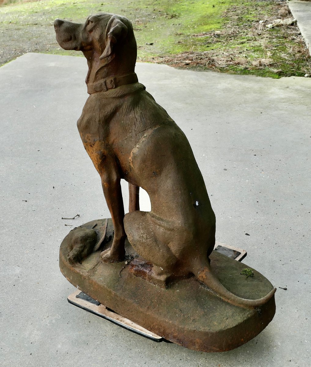 Statue of a Hunting Dog with a Pheasant, 1960s, Cast Iron for sale at ...