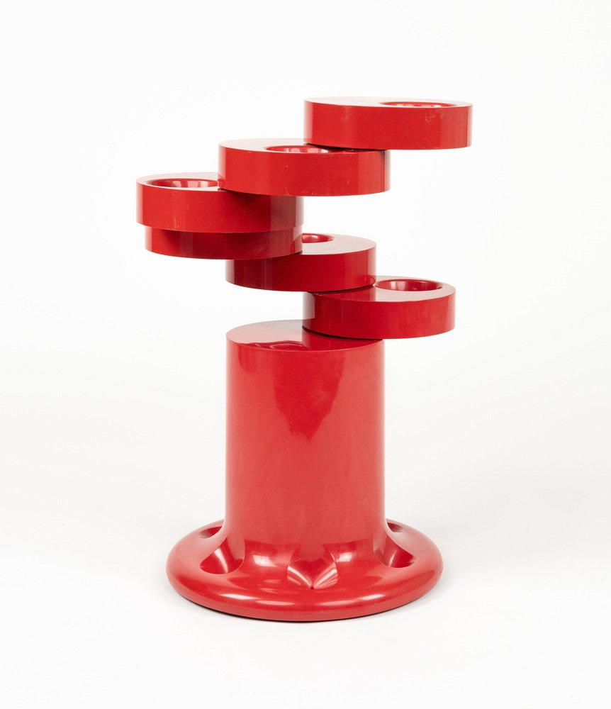 Red Pluvium Umbrella Stand by Giancarlo Piretti for Anonima Castelli ...
