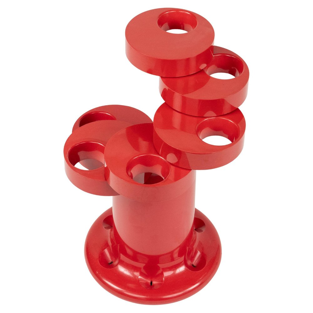 Red Pluvium Umbrella Stand by Giancarlo Piretti for Anonima Castelli ...