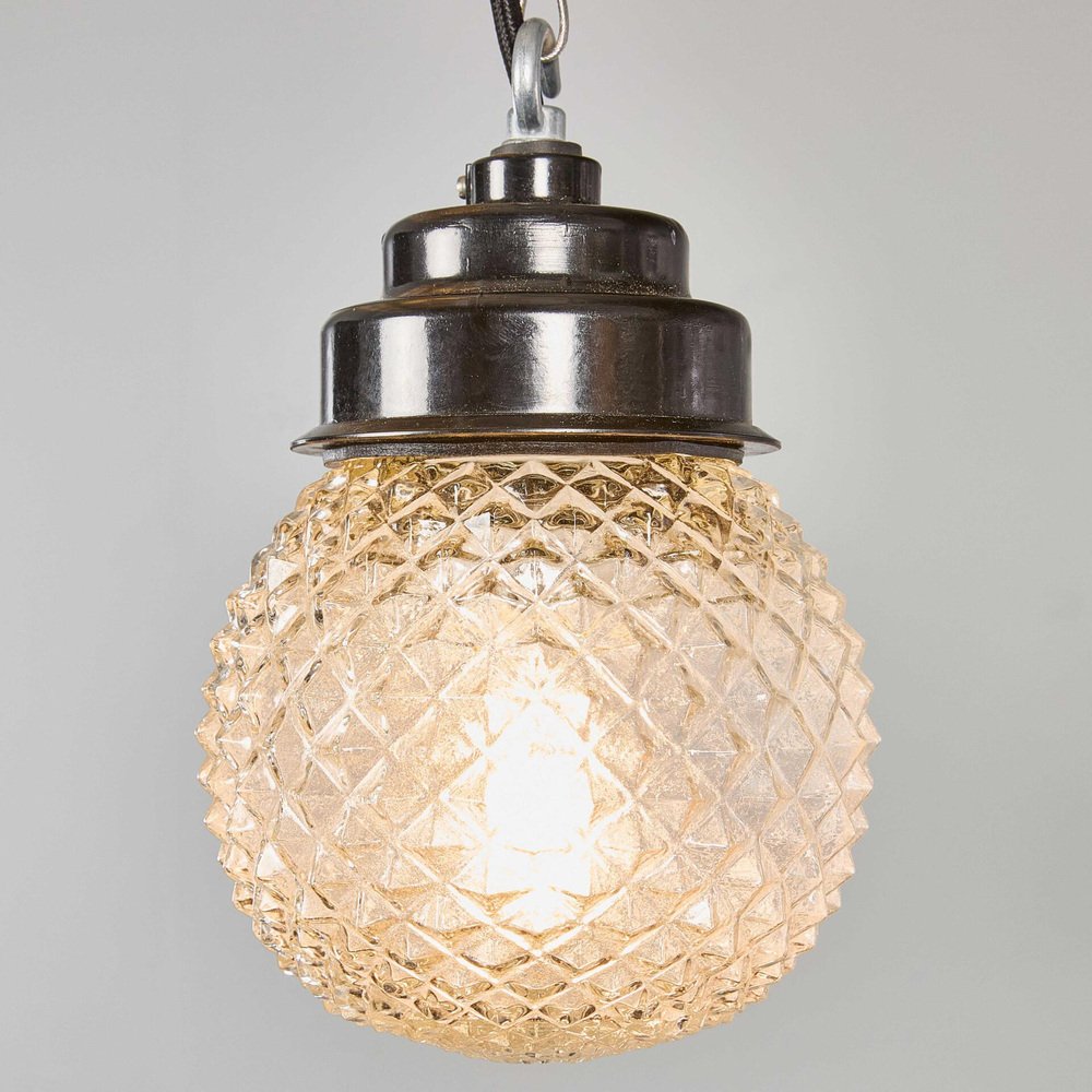 triped Spotted Pineapple Shaped Pendant Light, 2010s for sale at Pamono