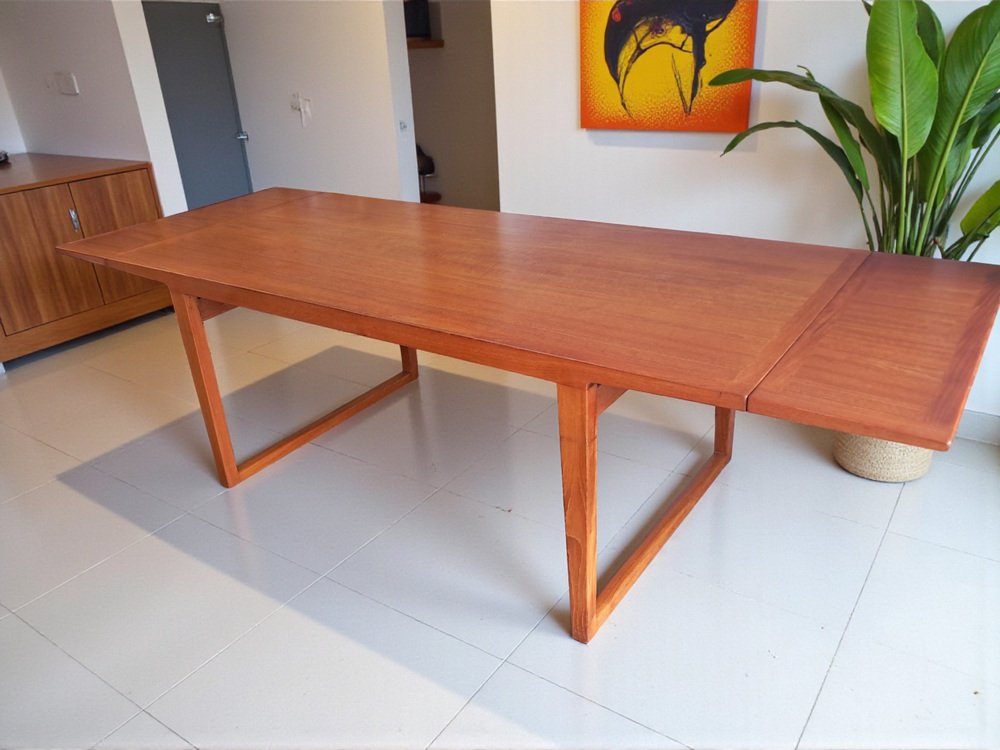Vintage Dining Table with Drop Flap in Teak from Heals for sale at Pamono