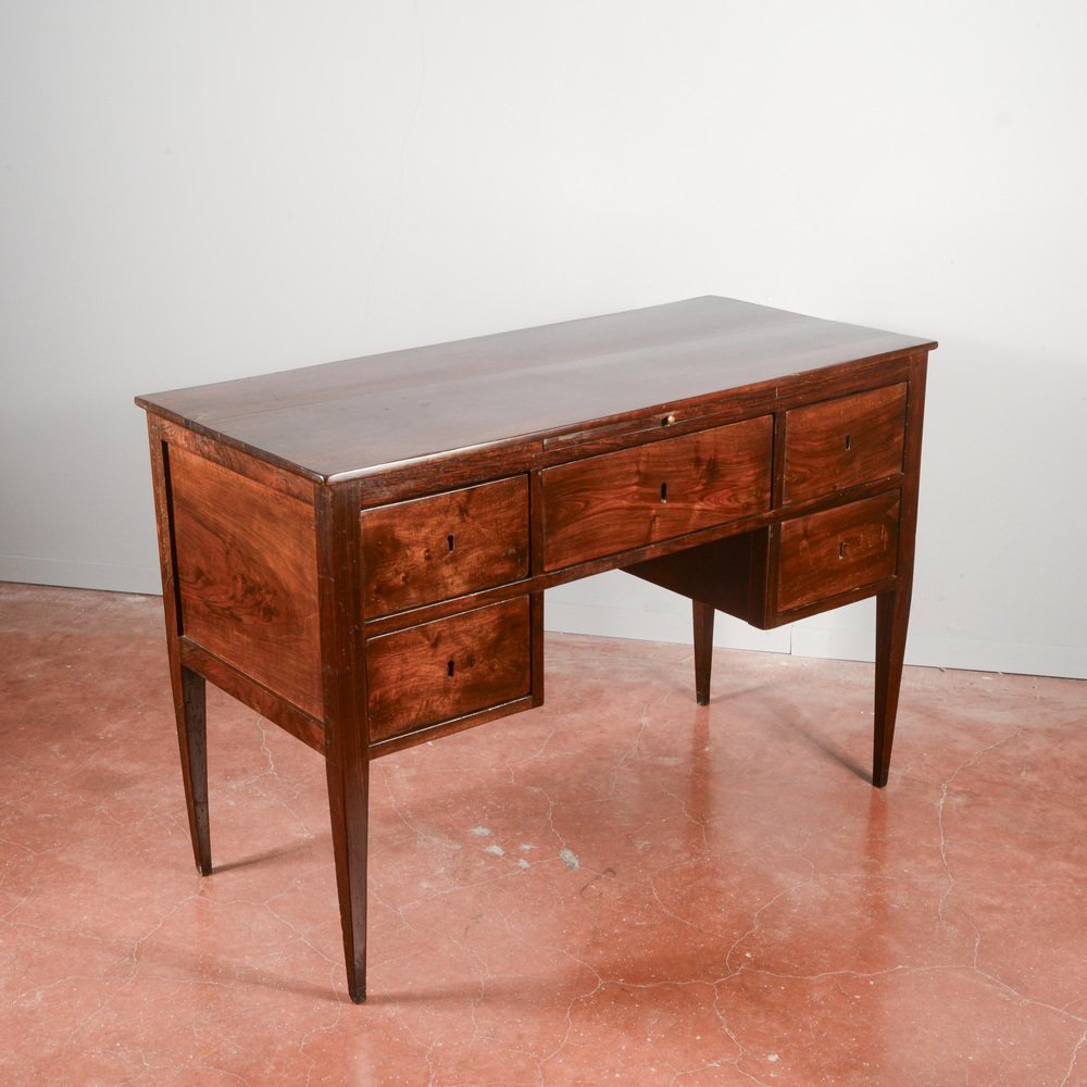 Secretaire with 5 Drawers and Retractable Writing Desk in Italian ...